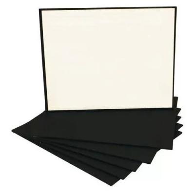 China 15 Pack Canvas Boards For Oil Painting , Black Cotton Canvas Panels Multi Purpose for sale