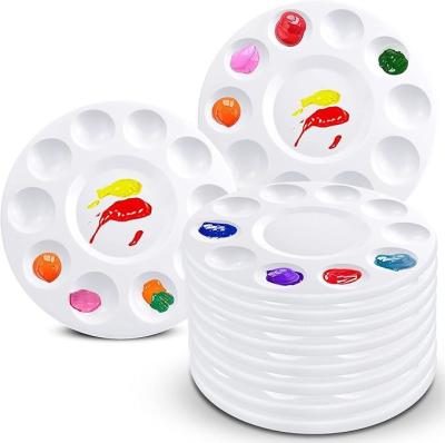 China Customized Color Art Painting Tools Molded Plastic Paint Palette Tray Pallets for sale