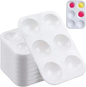 China Easy Clean Plastic Paint Pallet Tray Painting Tools For Acrylic Drawings for sale