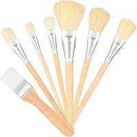China Multi Shaped Wooden Art Brushes Set For Acrylic Oil Watercolor Gouache Painting for sale