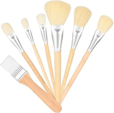 China Multi Shaped Wooden Art Brushes Set For Acrylic Oil Watercolor Gouache Painting for sale