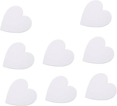 China 100% Pure Cotton Painting Canvas Panel Heart Shape 15cm Diameter Canvas Art Boards for sale