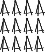 China Foldable 6.25 Inch Black Tabletop Wooden Easel Stand Picture Easel Adjustable Angle for sale