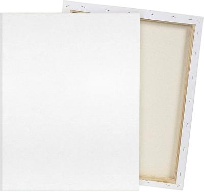 China 18X24 Large White Blank Pre Stretched Canvases Board For Acrylic Oil Watercolor Painting for sale