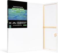 China 32 X 40 White Blank Triple Primed Stretched Canvas For Painting Acrylic Oil Watercolor for sale