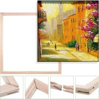 China Customizable Logo Canvas Prints Wood Frame Canvas Stretching Bars For Oil Paintings for sale