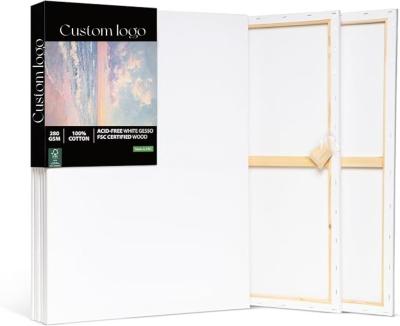 China 70x100cm Large Stretched Canvases For Painting , Non Toxic Cotton Canvas Panels for sale