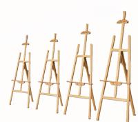 China 80cm 105cm 125cm Wooden Desktop Easel for Announcement Boards Paintings or Canvases for sale