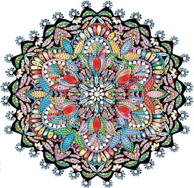 China Mandala Set DIY Diamond Painting Kits With Partial Crystal Diamond For Home Wall Decor Gift for sale