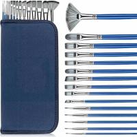 China Artist Paint Brushes Kit With Nylon Hair And 15 Different Sizes For Acrylic Painting for sale