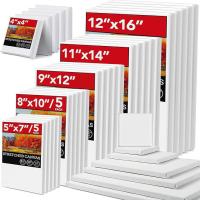 China Customize Size Cotton Stretched Canvas Board Primed Canvas For Painting Art Supplies for sale
