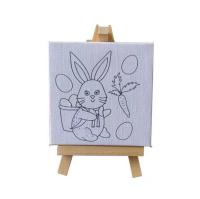 China Pre Printed Canvas Painting Kits Stretched Coloring Painting Canvas Boards With Brushes For Handmade Creations for sale