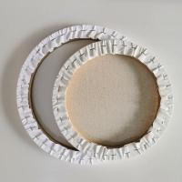 China Custom Size Round Stretched Canvas Board with MDF Frame Waterproof and 1.5cm Thickness for Oil Acrylic Paints for sale