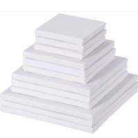 China 16*20 inch Pine Wood Frame Stretched Canvas Board with Shrink Wrapped Packing for Artist Painting for sale