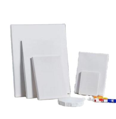 China 380g White Matte Finish Stretched Canvas Board for Oil Painting Custom Size 100% Cotton for sale