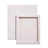 China Custom Size 100% Cotton Stretched Canvas Board with Wood Frame for Oil Painting - Matte Finish White 380g Thickness for sale
