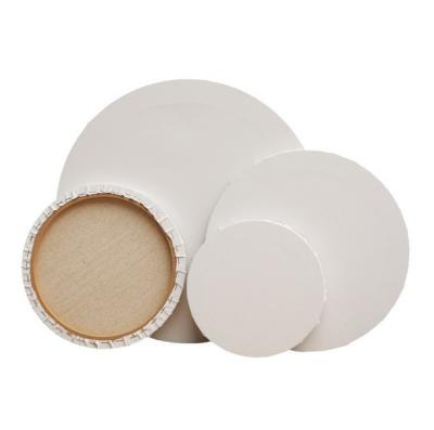 China Round Shape Stretched Canvas Board with Pine Wooden Frame for Oil Painting - 280g/380g Thickness & Eco-Solvent Latex UV Ink Support for sale