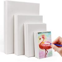 China Professional Stretched Canvas Board with 380+/-50 Thickness and Eco-Solvent Latex UV Ink Support in White Color for sale