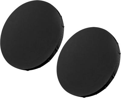 China Round Black Matte Finish Stretched Canvas Board for Oil Acrylic Painting and Gouache Crafts for sale