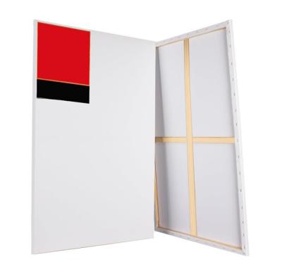 China Custom Size 280g Cotton Stretched Canvas with Acid Free Acrylic Priming for Oil Painting for sale