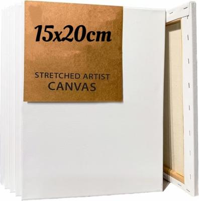 China Custom Size 280g Cotton Stretched Canvas Board Triple Primed Gesso for Artist Painting for sale