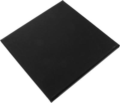 China 20x25cm Pre Stretched Fivefold Primed 100% Cotton Black Painting Canvas Board for Artists for sale
