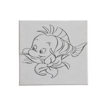 China Kids DIY Pre-printed Stretched Canvas Set with Black Printed Lines Design for sale