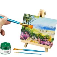 China 10x15cm Stretched Mini Canvas Painting Kit with Acrylic Paints and Brushes for Kids Pre-printed Canvas Print Painting for sale