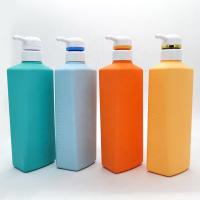 China Factory Price Custom 500ml HDPE Soft Touch Plastic Hair Shampoo Lotion Body Wash Bottles Shower Gel Bottles with Pump Dispenser for sale
