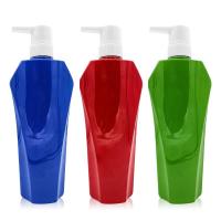 China Factory Custom Shampoo Hair Conditioner Bottles 600ml PET Plastic Lotion Shower Gel Body Wash Bottles with Pump Dispenser for sale