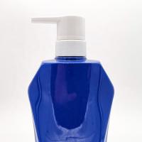 China Factory Custom Shampoo Hair Conditioner Bottles 600ml PET Plastic Lotion Shower Gel Body Wash Bottles with Pump Dispenser for sale