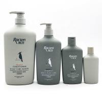 China 60ml 200ml 400ml 750ml Eco Friendly Plastic HDPE Empty Grey Shampoo Bottles With Lotion Pump for sale