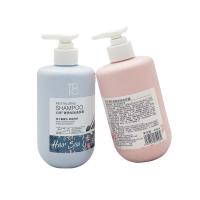 China Hot Selling Fat Round 280ml 330ml 400ml Plastic Bottle HDPE Soft Touch Custom Cosmetic Packaging Shampoo Body Wash Lotion Bottle for sale