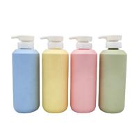 China Hot Selling 750ml Custom Plastic Shampoo Shower Gel Body Wash Bottle Round HDPE Soft Touch Hair Conditioner Lotion Pump Bottles for sale