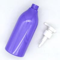 China Free Sample Wholesale Custom Empty 500ml PET Plastic Hair Lotion Bottle Boston Round Shampoo Shower Gel Body Wash Pump Bottles for sale