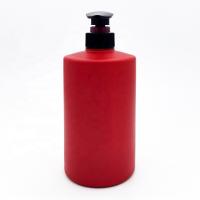 China Custom Refillable 750ml Empty Cylinder Shower Gel HDPE Soft Touch Plastic Bottles Hand Wash Hair Shampoo Lotion Pump Bottles for sale