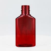 China 2oz 4OZ PET Container Cough Syrup Bottle Clear Square Medicine Liquid Oral Plastic Bottle With Cap for sale