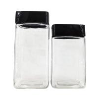China Custom Food Grade 700ml 880ml PET Rectangular Jars Food Storage Jars Plastic Candy Peanut Butter Honey Jar with Screw Top Lid for sale