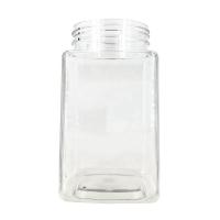 China Custom Food Grade 700ml 880ml PET Rectangular Jars Food Storage Jars Plastic Candy Peanut Butter Honey Jar with Screw Top Lid for sale