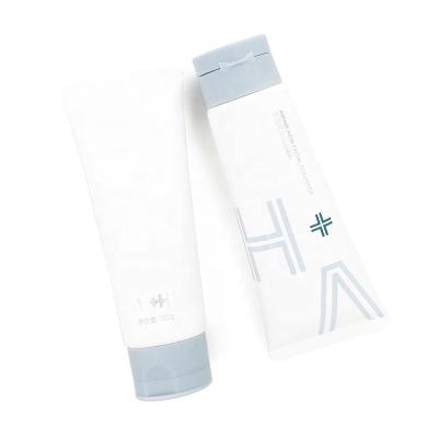 China Hot Selling 80ml 100ml 120ml Plastic PE Hand Cream Soft Tube Squeezable Face Cleanser Cosmetic Packaging Tubes With Flip Top Cap for sale