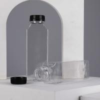 China Hot Selling 350ml Juice Bottle Milk Tea Bottle PET Plastic Empty Transparent Package Beverage Bottles with Cover for sale