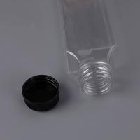 China Hot Selling 350ml Juice Bottle Milk Tea Bottle PET Plastic Empty Transparent Package Beverage Bottles with Cover for sale