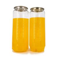 China Custom Cheap 210ml 300ml 330ml 500ml PET Clear Juice Cans with Easy Open End Soft Drink Soda Coffee Beverages Tea Beer Cans for sale