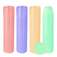 China Free Sample Factory Custom Facial Cleanser Plastic Lotion Bottles White 220ml Body Care Sunscreen PP Dispenser Bottles with Pump for sale