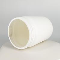 China Hot Sale 1800ml 1.8L HDPE Plastic Cylinder Fitness Protein Powder Jar Bottle Food Storage Container with Screw Lid for sale