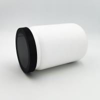 China Hot Sale 1800ml 1.8L HDPE Plastic Cylinder Fitness Protein Powder Jar Bottle Food Storage Container with Screw Lid for sale