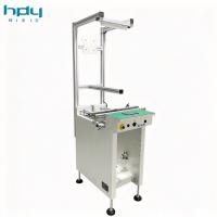 China 0.6M Single Rail Chain Type PCB Linking Conveyor with 35B Stainless Steel Chain, Automatic Rail Width Adjustment, and Built-in Lamp Stand for sale