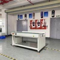China 1800mm Long Rail Nylon Chain Transfer Conveyor with 10kg Load Capacity for SMT Reflow Oven and AOI Line for sale