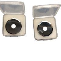 China Tungsten Carbide 10 Edge Round Knife Cutting Blade 28mm for CNC Digital Cutter for sale