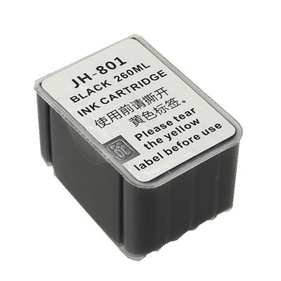 China 260ml JH801 Water-based Ink Cartridge for KAEMI Plotter Big Ink Box for sale
